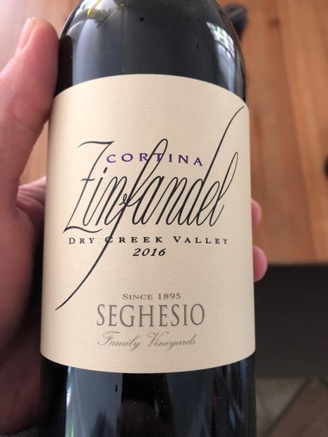 2016 Seghesio Family Vineyards Zinfandel Cortina, USA, California ...