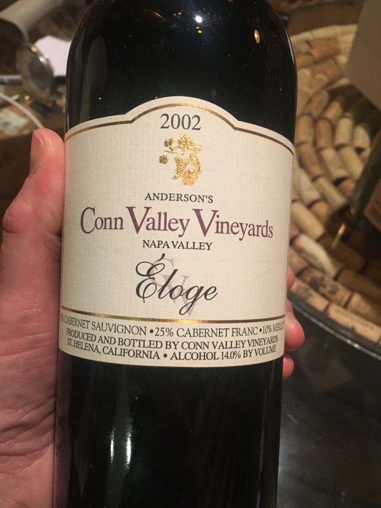 2002 Anderson's Conn Valley Vineyards Eloge AU, USA, California, Napa ...