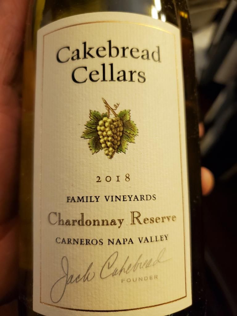 2018 Cakebread Cellars Chardonnay Carneros, USA, California, Napa ...