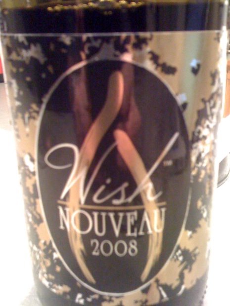 2008 Wish Wine Co. Pinot Noir Wish Nouveau Mendocino, USA, California ...