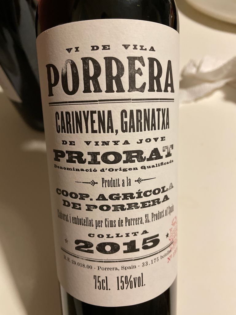 2015 Celler Vall Llach Priorat Porrera Vi de Vila, Spain, Catalunya ...