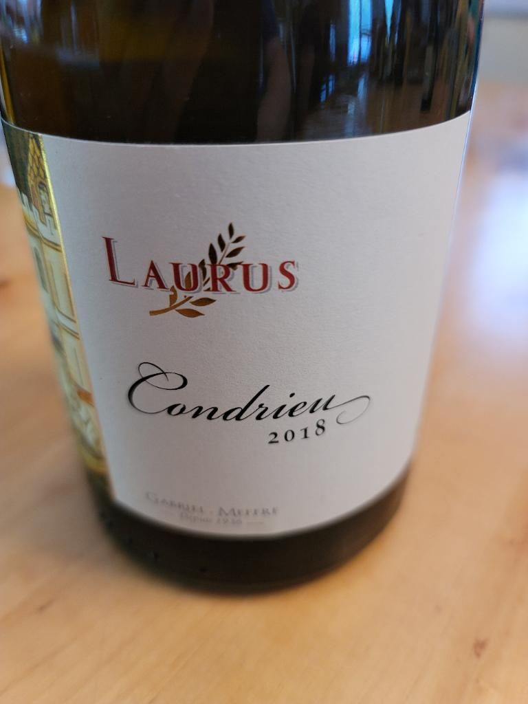 2018 Gabriel Meffre Condrieu Laurus Blanc, France, Rhône, Northern ...