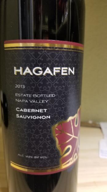 2013 Hagafen Cabernet Sauvignon Kosher Estate Bottled Weir Family ...