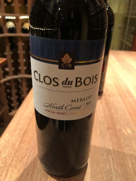 2012 Clos du Bois Merlot North Coast, USA, California, North Coast ...
