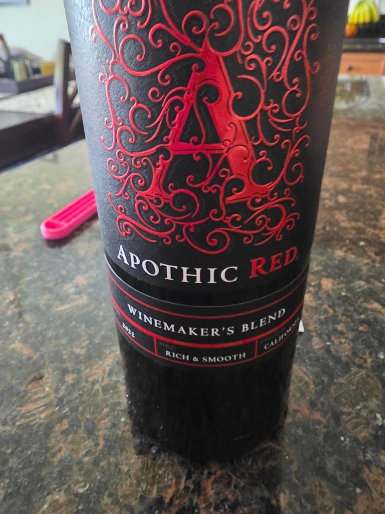 2022 Apothic Red, USA, California - CellarTracker