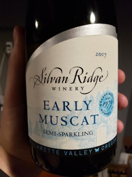 2017 Silvan Ridge Early Muscat Semi-Sparkling, USA, Oregon - CellarTracker