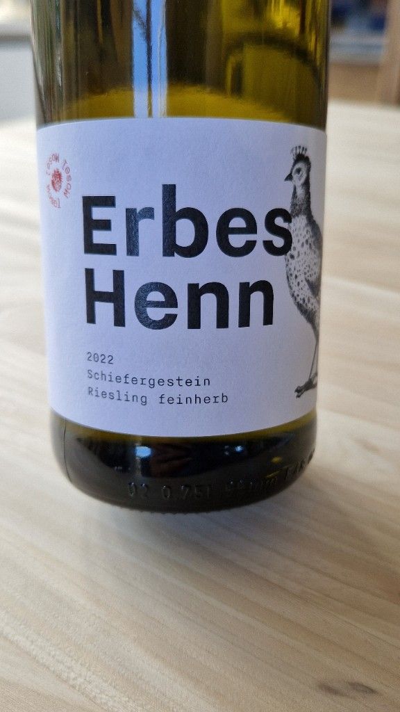 2022 Erbes-Henn Riesling Schiefergestein Kabinett feinherb, Germany ...