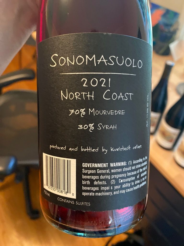 2021 KivelStadt Cellars KC Labs Sonomasuolo, USA, California, North ...