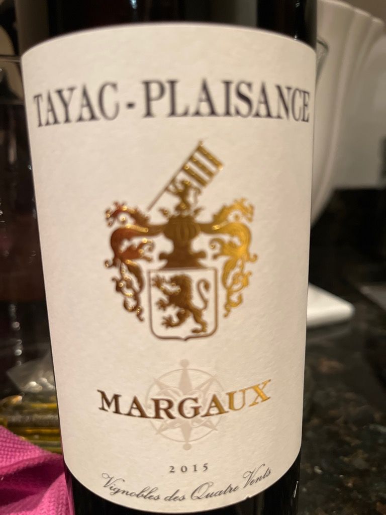 2014 Château Tayac-Plaisance, France, Bordeaux, Médoc, Margaux ...