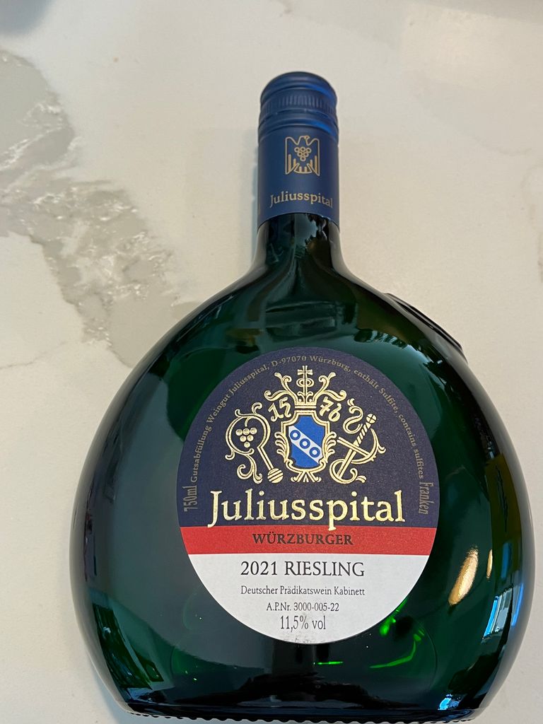 2021 Juliusspital Würzburg Riesling Deutscher Pradikatswein Kabinett ...