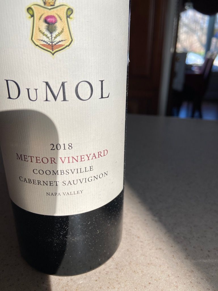 2018 DuMOL Cabernet Sauvignon Meteor Vineyard, USA, California, Napa ...