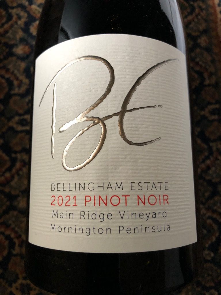 2021 Bellingham Estate Pinot Noir Main Ridge Vineyards, Australia ...
