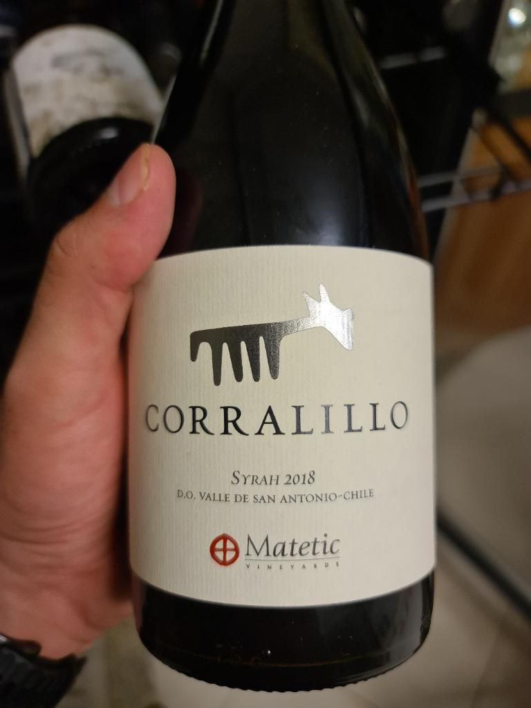 2018 Matetic Vineyards Syrah Corralillo, Chile, San Antonio Valley ...