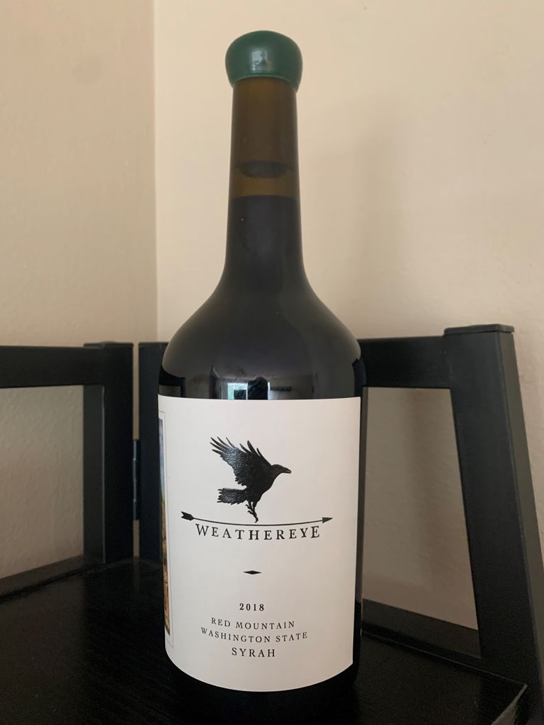 2018 WeatherEye Vineyards Syrah Estate, USA, Washington, Columbia ...