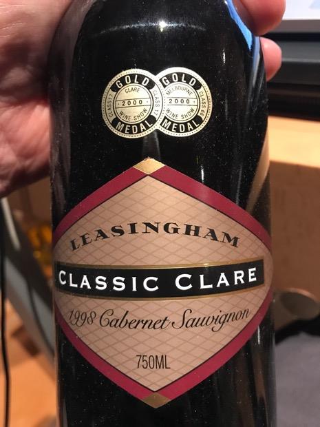 1998 Leasingham Cabernet Sauvignon Classic Clare, Australia, South ...