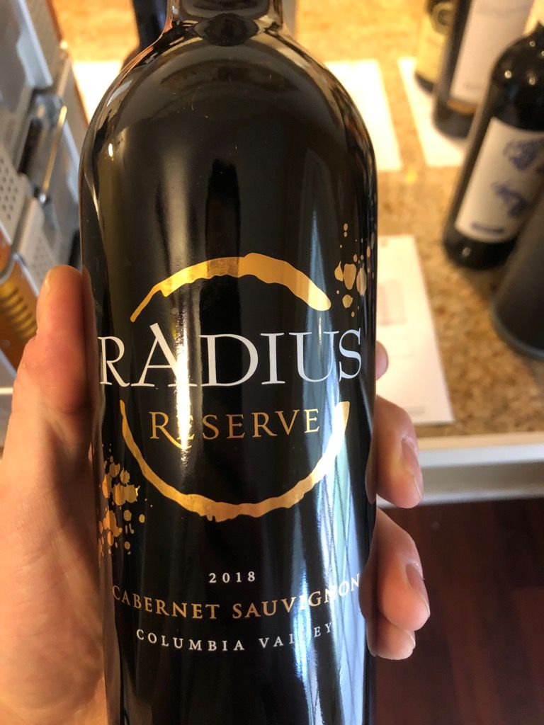 2018 Radius Cabernet Sauvignon Reserve, USA, Washington, Columbia ...