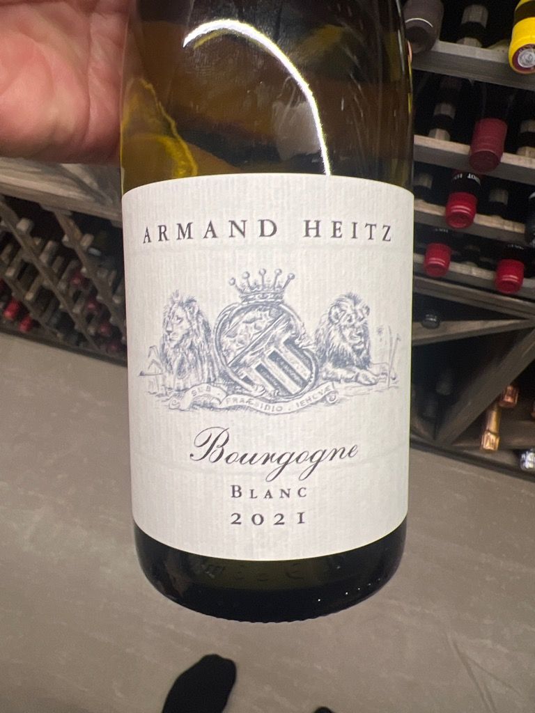 2021 Armand Heitz Bourgogne Blanc, France, Burgundy, Bourgogne Blanc ...