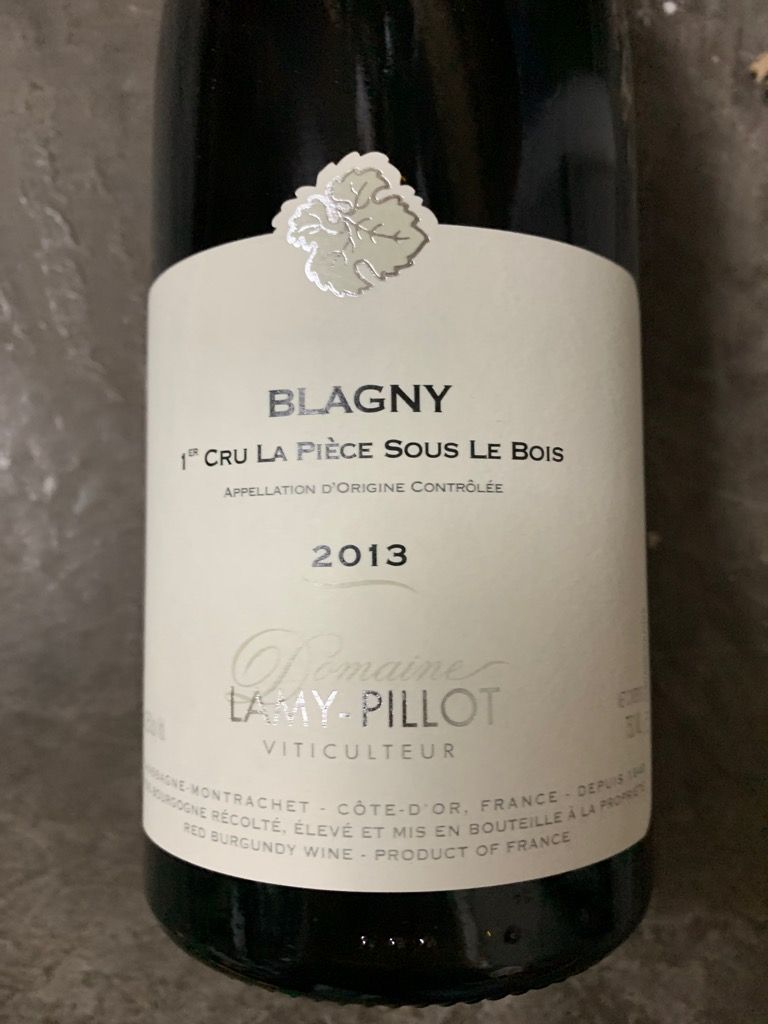 2010 Domaine Lamy-Pillot Blagny 1er Cru La Pièce-sous-le-Bois Rouge ...