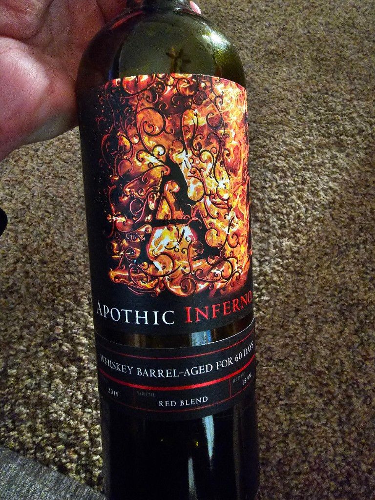 2019 Apothic Inferno, USA, California - CellarTracker