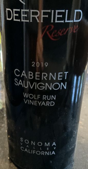 2019 Deerfield Ranch Cabernet Sauvignon Reserve Wolf Run, USA ...