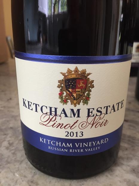 2013 Ketcham Estate Pinot Noir Ketcham Vineyard, USA, California ...