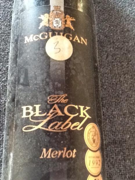 2002 McGuigan Merlot Black Label, Australia, New South Wales / Victoria ...