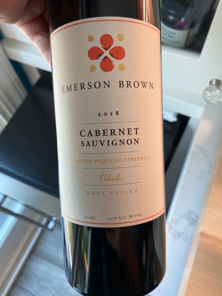 2018 Emerson Brown Cabernet Sauvignon Oakville, USA, California, Napa ...