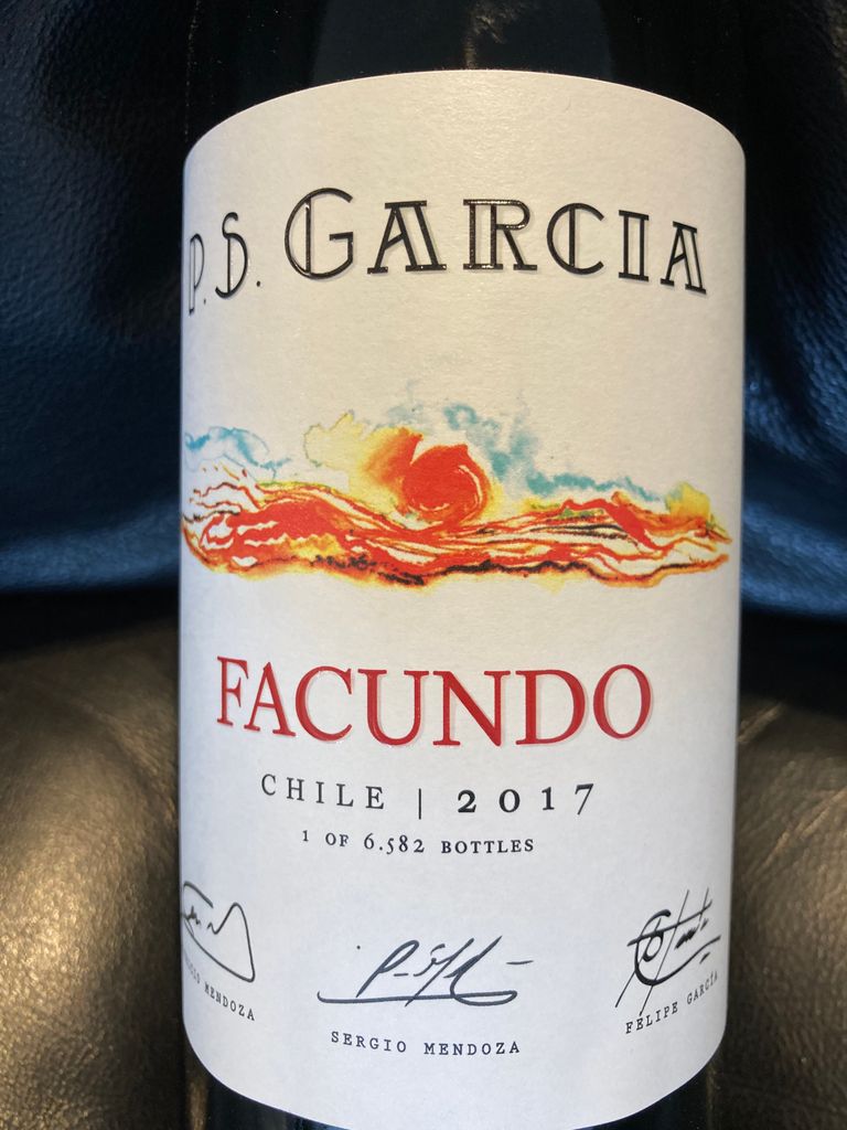 2017 P.S. Garcia Facundo, Chile - CellarTracker
