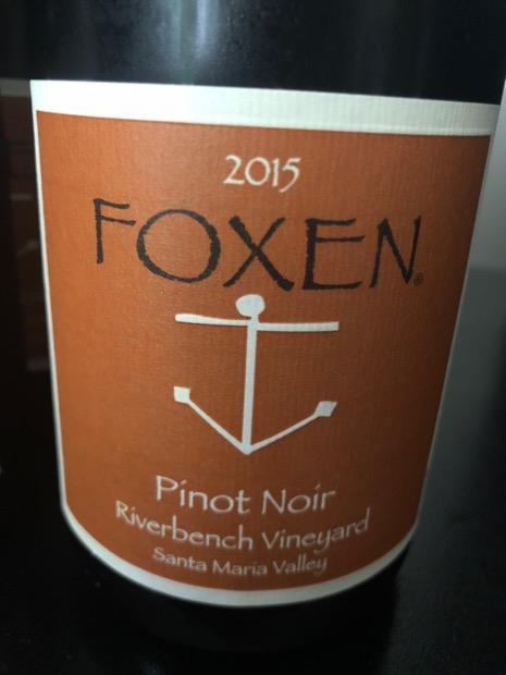 2015 Foxen Pinot Noir Riverbench Vineyard, USA, California, Central ...