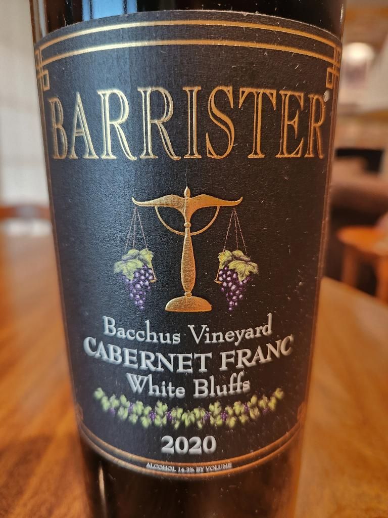 2020 Barrister Winery Cabernet Franc Bacchus Vineyard, USA, Washington ...