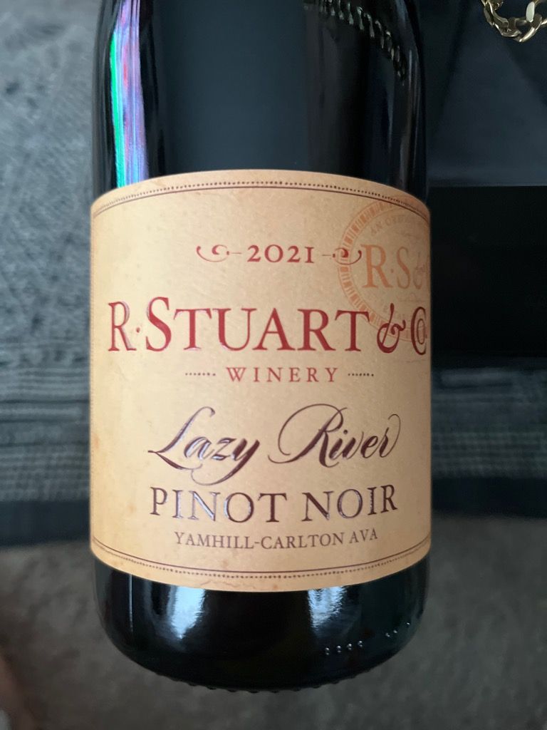 2021 R. Stuart & Co. Pinot Noir Lazy River, USA, Oregon, Willamette ...