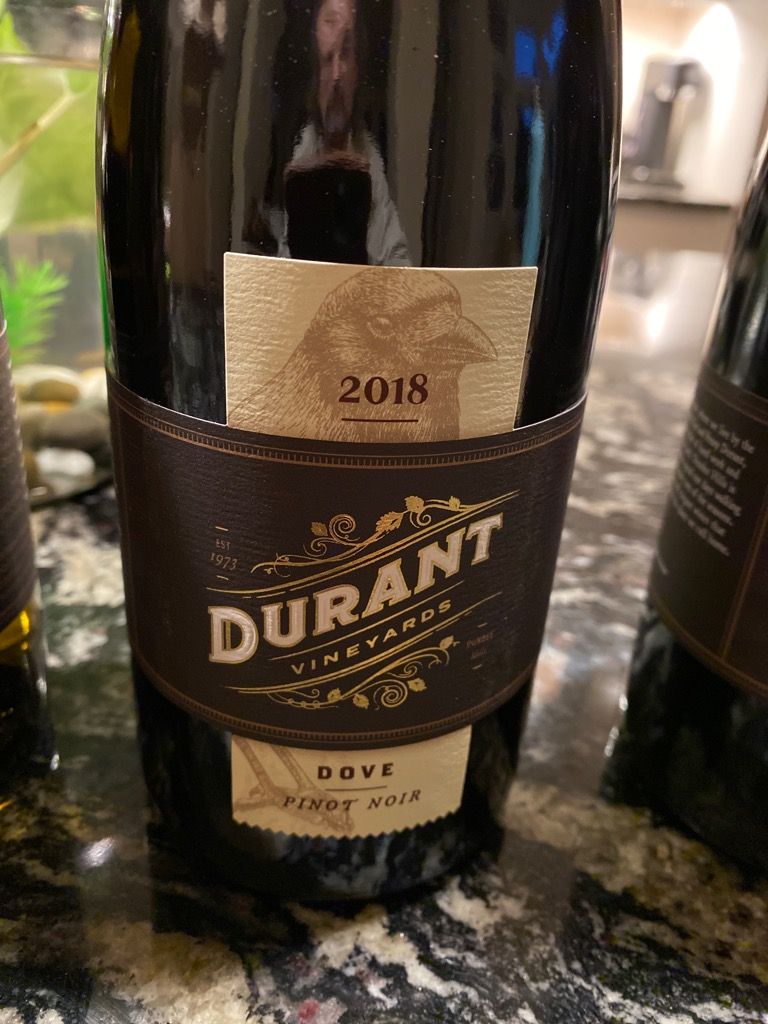 2018 Durant Vineyards Pinot Noir Dove, USA, Oregon, Willamette Valley ...