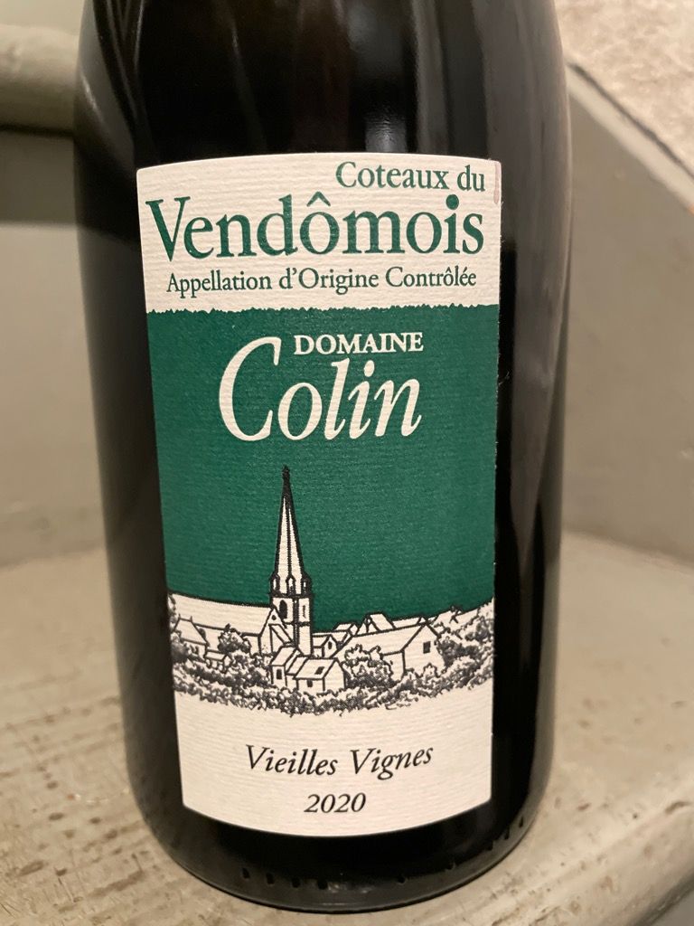 2019 Domaine Patrice Colin Coteaux du Vendômois Vieilles Vignes, France ...