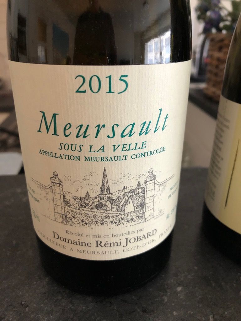 2015 Domaine Rémi Jobard Meursault Sous La Velle, France, Burgundy ...