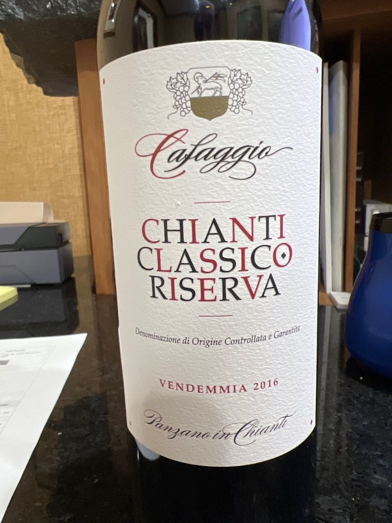 2016 Cafaggio Chianti Classico Riserva, Italy, Tuscany, Chianti ...