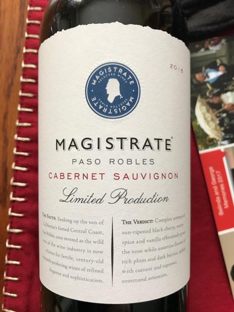 2016 Magistrate Vineyards Cabernet Sauvignon, USA, California, Sonoma ...