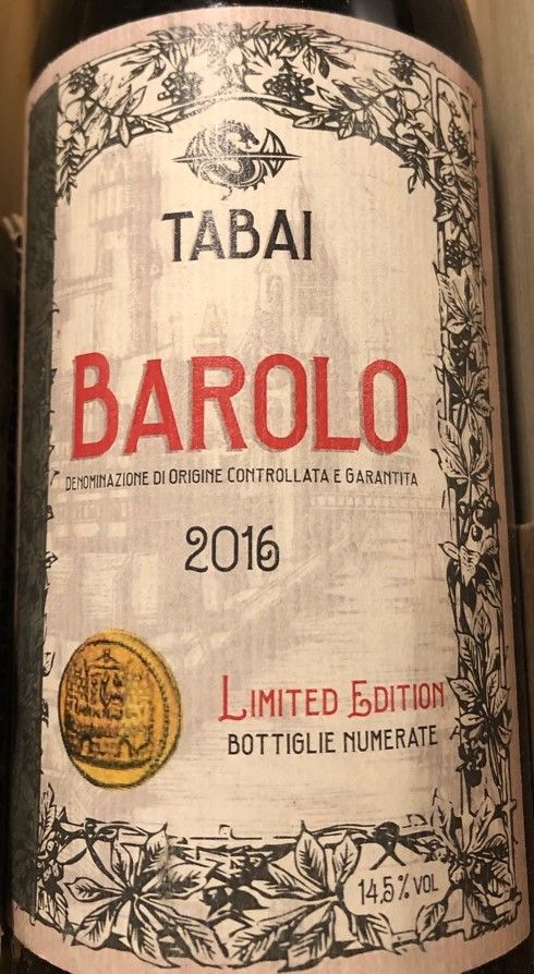 2016 Tabai Barolo Limited Edition, Italy, Piedmont, Langhe, Barolo ...