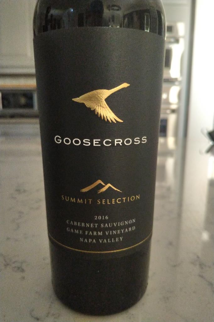 2016 Goosecross Cellars Cabernet Sauvignon Summit Selection Game Farm ...