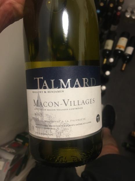 2017 Domaine Talmard Mâcon-Chardonnay, France, Burgundy, Mâconnais ...