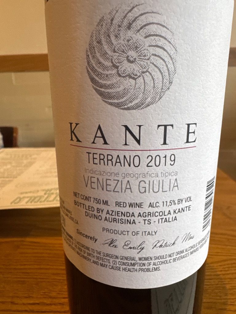 2019 Edi Kante Carso Terrano, Italy, Friuli-Venezia Giulia, Carso ...
