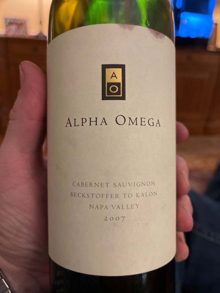 2007 Alpha Omega Cabernet Sauvignon Beckstoffer To Kalon Vineyard, USA ...