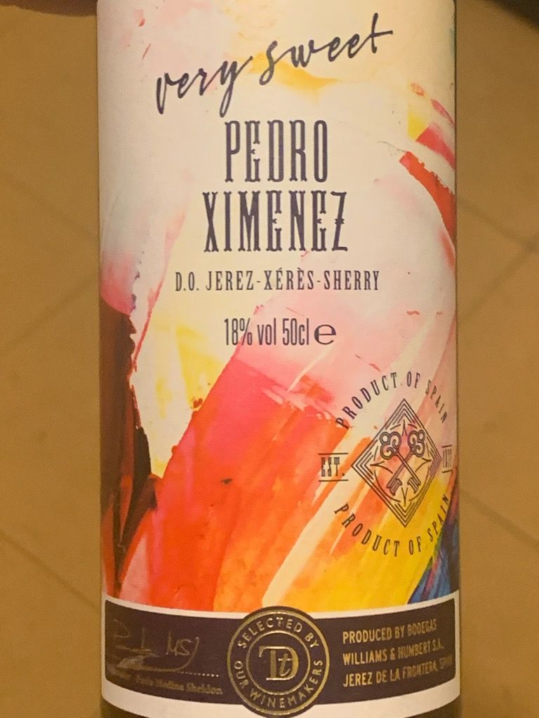 NV Sainsbury's Pedro Ximénez Taste the Difference 12 Year Old, Spain ...