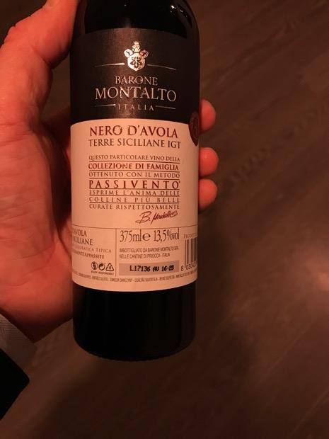 2016 Barone Montalto Nero d'Avola, Italy, Sicily, Sicilia - CellarTracker