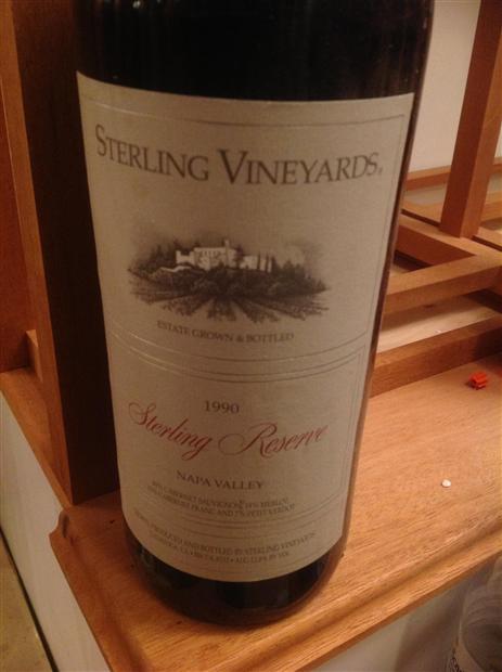 1990 Sterling Vineyards Sterling Reserve, USA, California, Napa Valley ...