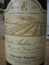 2002 Gerard Thomas Saint-Aubin 1er Cru Les Murgers des Dents de Chien ...