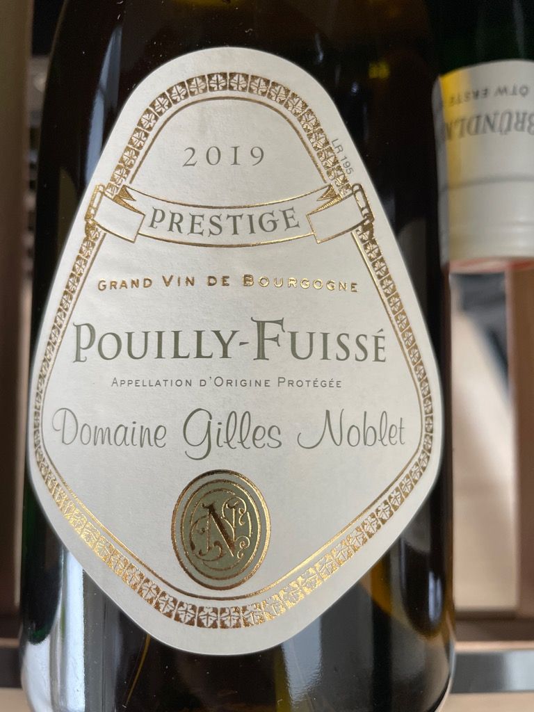 2020 Domaine Gilles Noblet Pouilly-Fuissé Prestige, France, Burgundy ...
