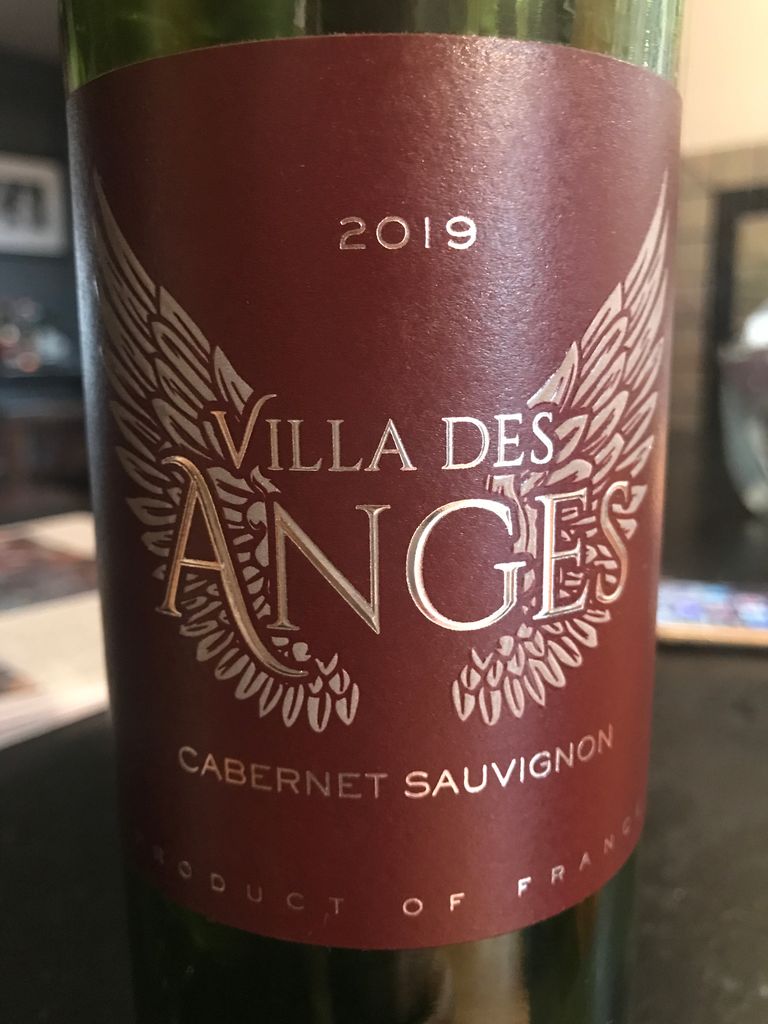 2019 Villa des Anges Cabernet Sauvignon Vin de Pays d'Oc, France ...
