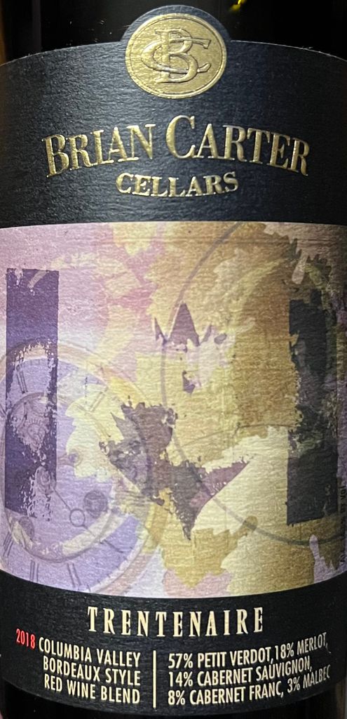 2018 Brian Carter Cellars Trentenaire, USA, Washington, Columbia Valley ...