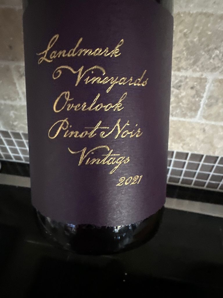 2021 Landmark Pinot Noir Overlook, USA, California - CellarTracker