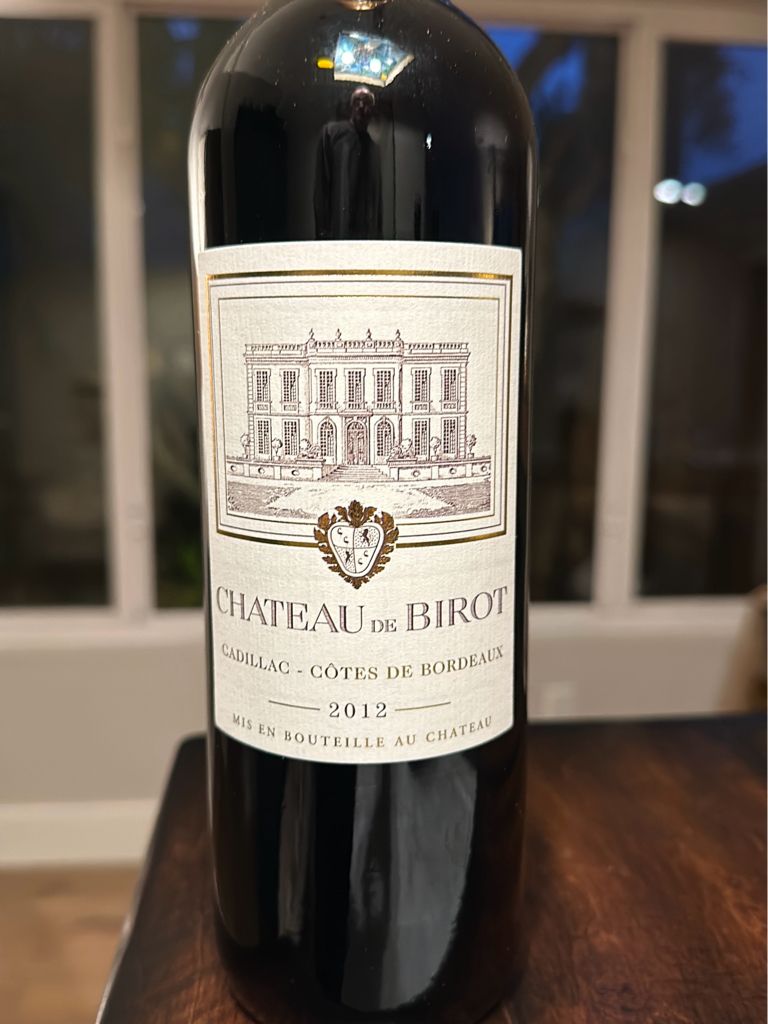 2012 Château de Birot Côtes de Bordeaux, France, Bordeaux, Côtes de ...